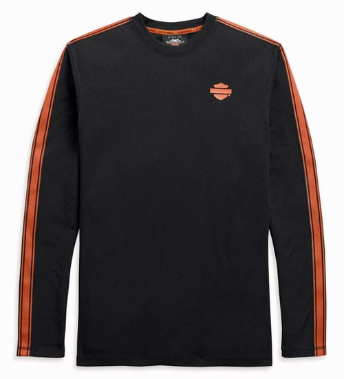 Harley-Davidson® Men's Performance Micro Mesh Long Sleeve Shirt, Black ...