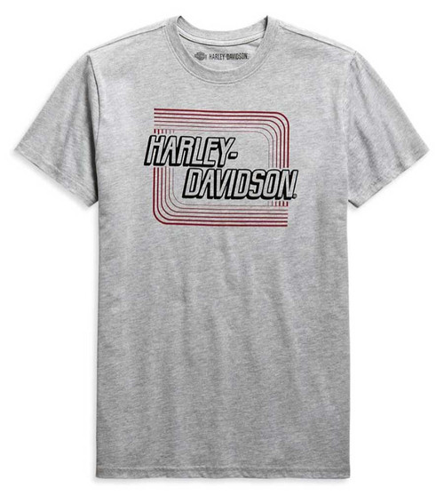 Harley-Davidson® Men's Retro Outline Slim Fit Short Sleeve Tee, Gray ...