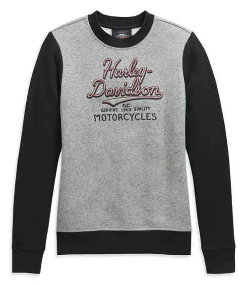 Harley-Davidson® Women's Colorblocked Embroidered Pullover Sweatshirt ...