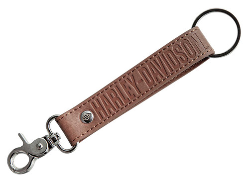 Harley-Davidson® Bar & Shield Logo H-D Text Vinyl Strap Key Chain ...