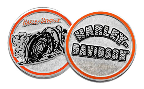 Harley-Davidson® Doodle Rider Motorcycle Metal Challenge Coin - 1.75 in ...