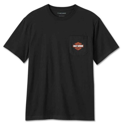 Harley-Davidson® Men's Bar & Shield Short Sleeve Pocket Tee - Black ...