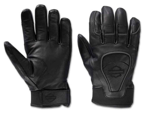 Harley-Davidson® Men's Ovation Waterproof Full-Finger Leather Gloves ...