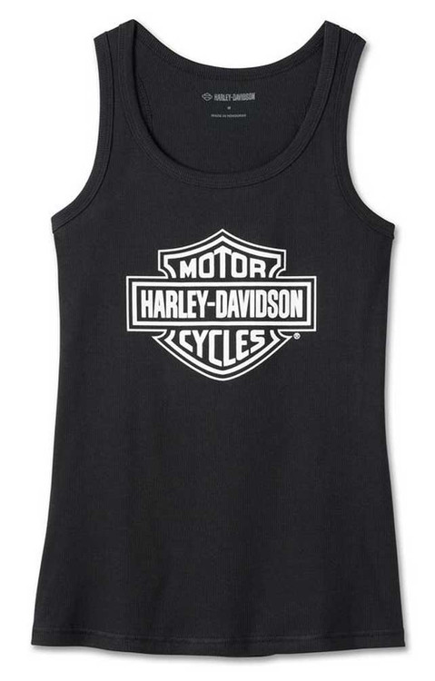 Harley-Davidson® Women's Bar & Shield Sleeveless Tank Top - Black 99097 ...