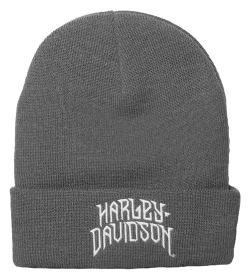 Harley-Davidson® Men's Sharp Chrome H-D Cuffed Acrylic Beanie Hat ...
