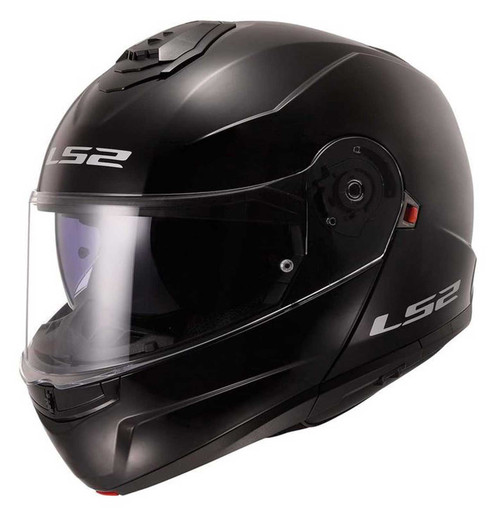LS2 Helmets Strobe II Solid Modular Motorcycle Helmet w/SunShield ...