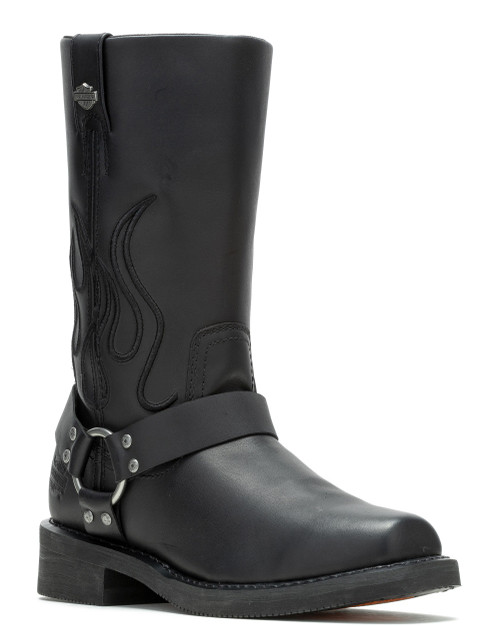 Harley-Davidson® Men's Hustin Black Motorcycle Harness Boots, D96310 ...