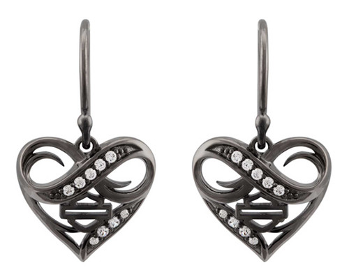 Harley-Davidson® Women's Bling Infinity Thorn Heart Bar & Shield Dangle ...
