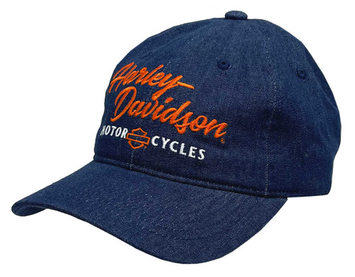 Harley-Davidson® Men's Back Roads Adjustable Slide Baseball Cap - Blue ...