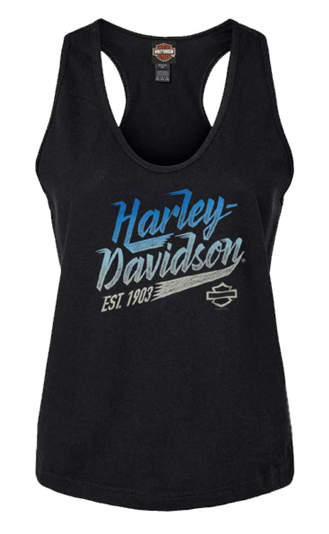 Harley-Davidson® Women's Devout Sleeveless Racerback Curved Hem Tank ...