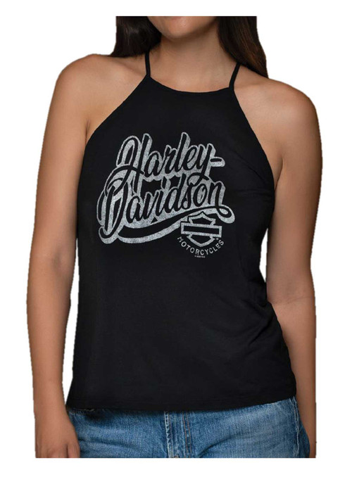 Harley-Davidson® Women's Metallic Gleam Sleeveless Racerback Tank Top ...