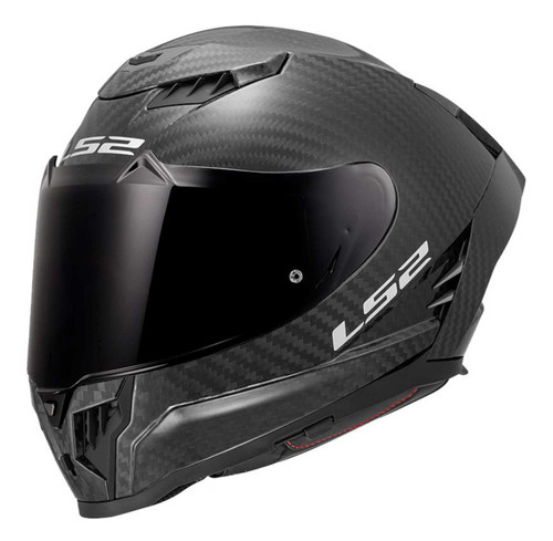 LS2 Helmets Dragon Gloss Carbon Full Face Motorcycle Helmet w/ Sun ...