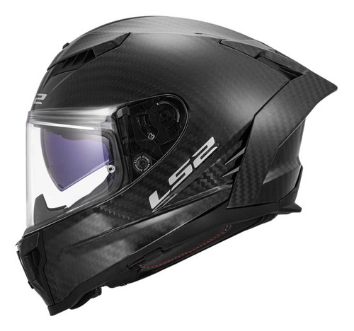 LS2 Helmets Dragon Solid Matte Carbon Full Face Motorcycle Helmet w ...