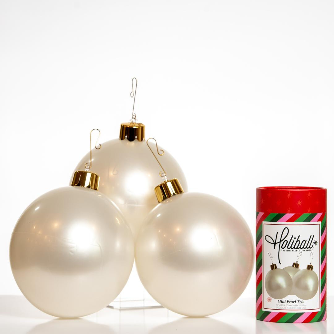 Mini Holiball® Traditional with Silver - Holiball® The Inflatable Ornament®