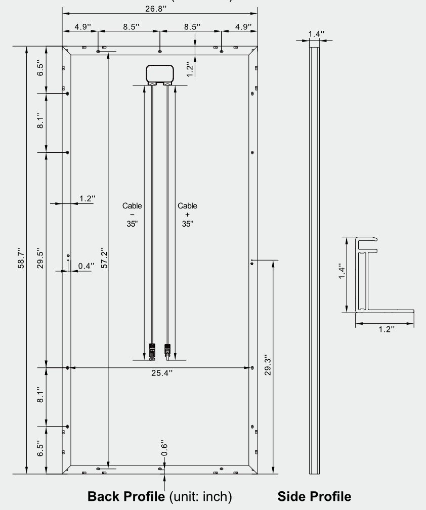 Rich Solar RS-M200 200 Watt, 12V Multicrystalline Solar Panel