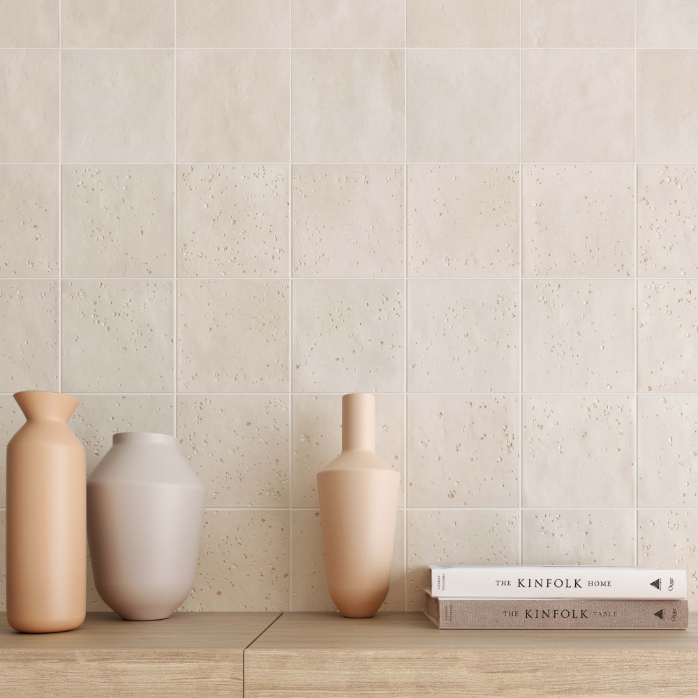 Stardust Ivory 6x6 and 6x6 Pebbles - Portland Direct Tile & Marble