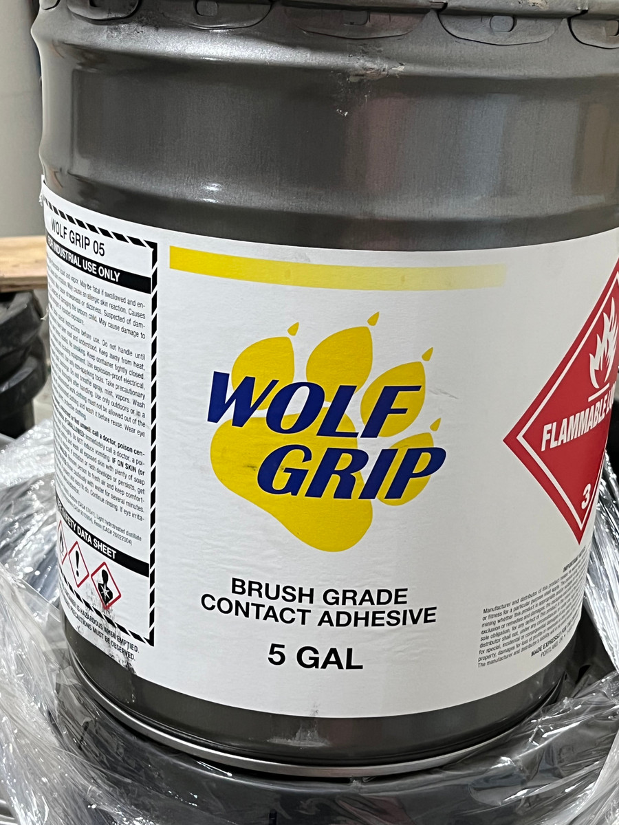 Wolf Grip Brush Grade Contact Adhesive 5 Gallon - Portland Direct Tile ...