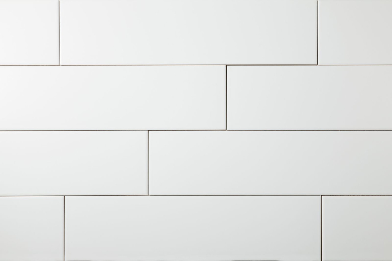 Ice White Matte 4x16 Ceramic Tiles - Portland Direct Tile & Marble