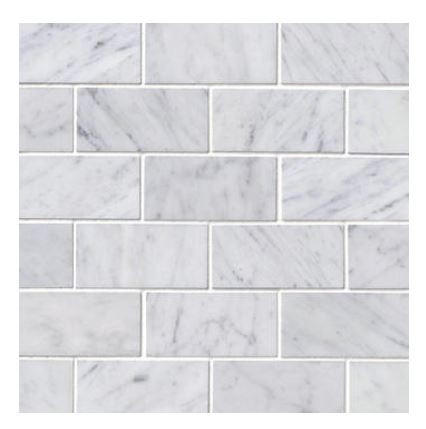 Carrara Honed 3x6 Marble Tiles - Portland Direct Tile & Marble