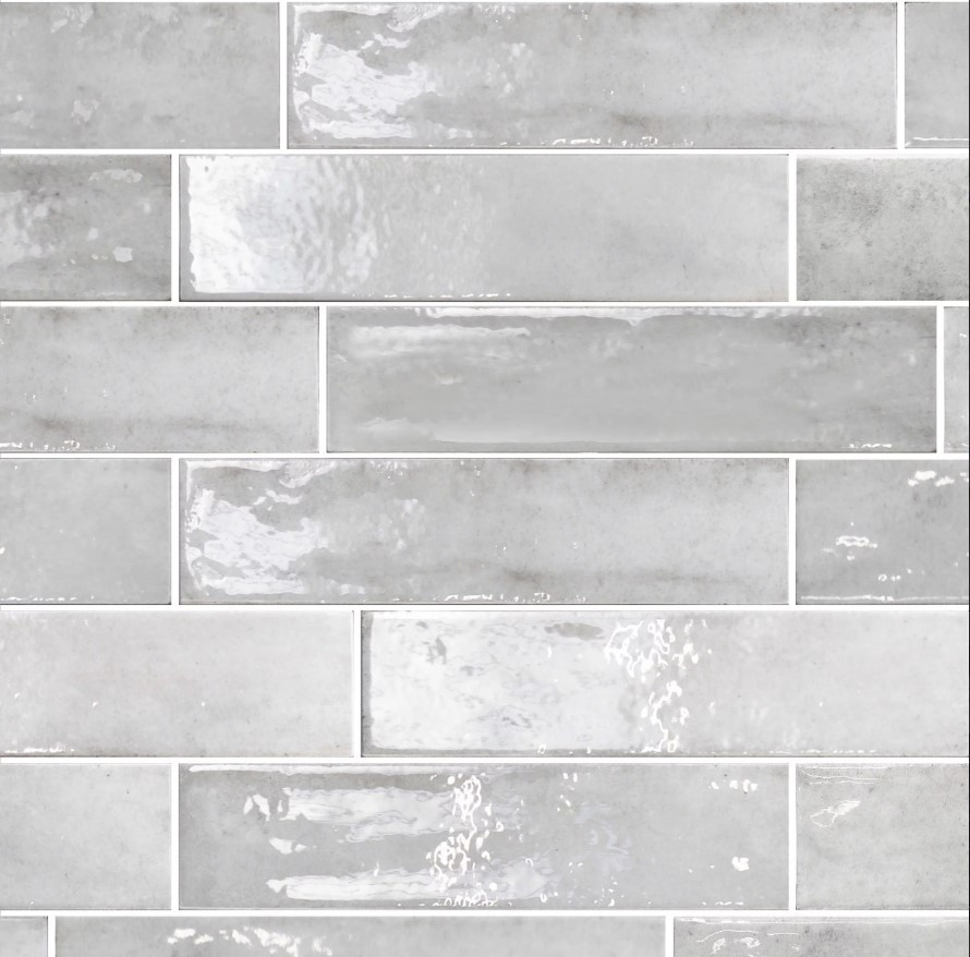 Memory Pearl Grey 2 1/2" x10” Gloss Porcelain Tiles - Portland Direct ...