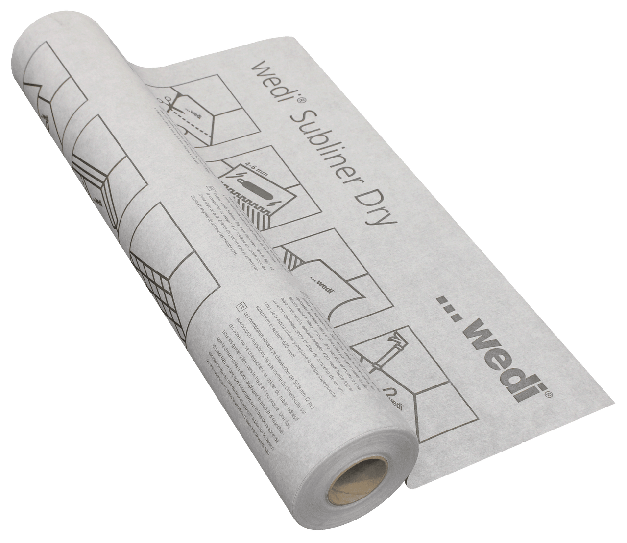 Wedi Subliner Dry Tileable Waterproofing Sheet Membrane - 323 sqft 39 ...