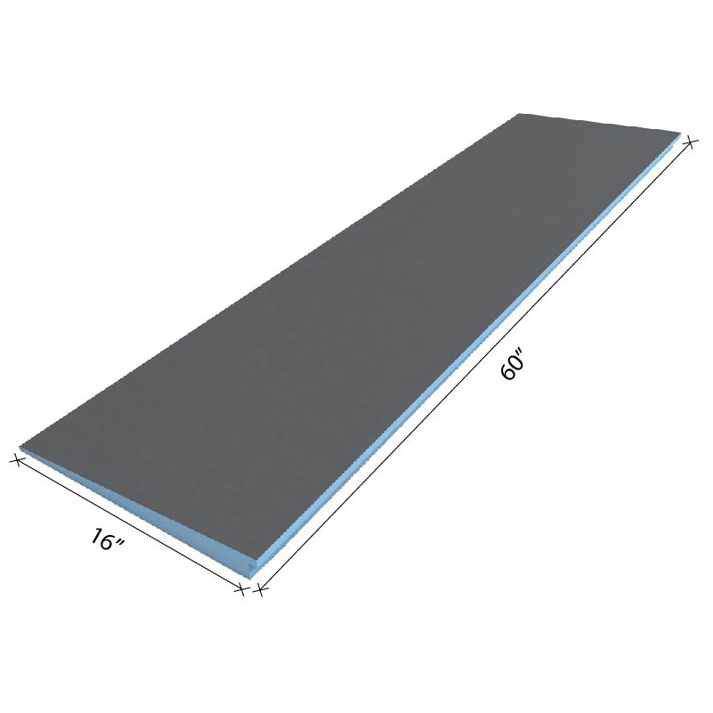 wedi Shower Ramp (ADA Compliant) 16 in. 60 in. - sloped 1 1/2 in. to 1/ ...