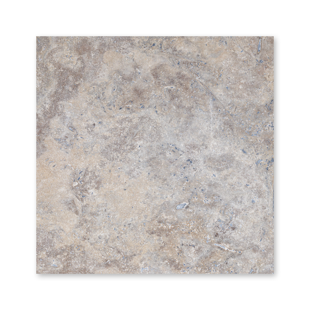 Silver Premium Travertine 18×18 Filled/ Honed - Portland Direct Tile ...