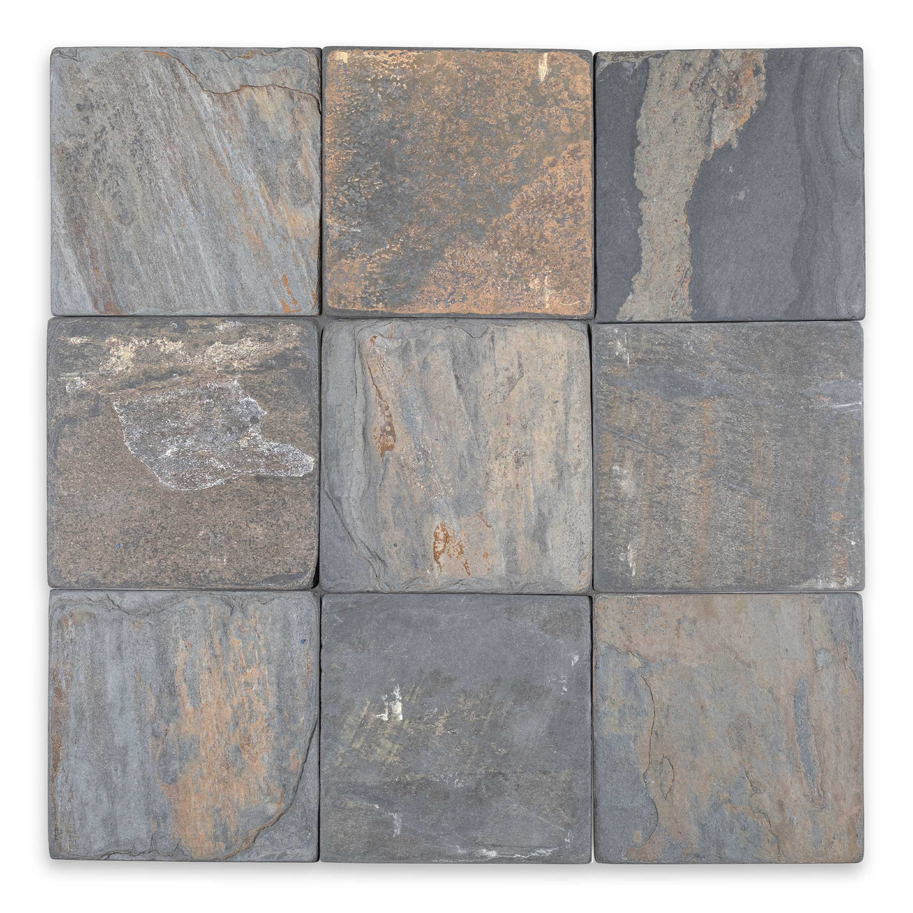 California Gold Slate 4×4 Tumbled - Portland Direct Tile & Marble