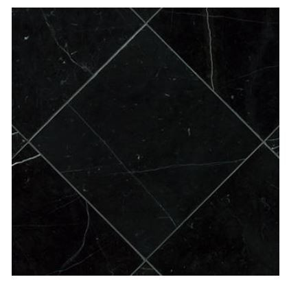 Ocean White Honed & Nero Marquina Honed 12x12 Set in Checkerboard Pattern