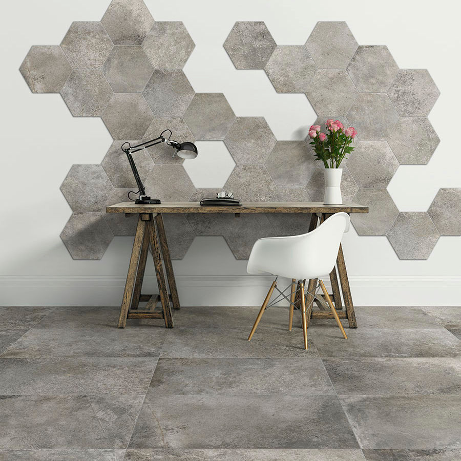 Rewind Sage Hexagon Tiles 13½ x 16 Hexagon Tiles - Portland Direct Tile ...