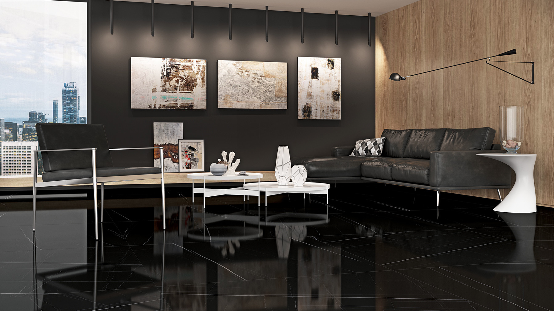 Imagine Stone Nero Marquina Matte 48″x48″ Rectified - Portland Direct ...