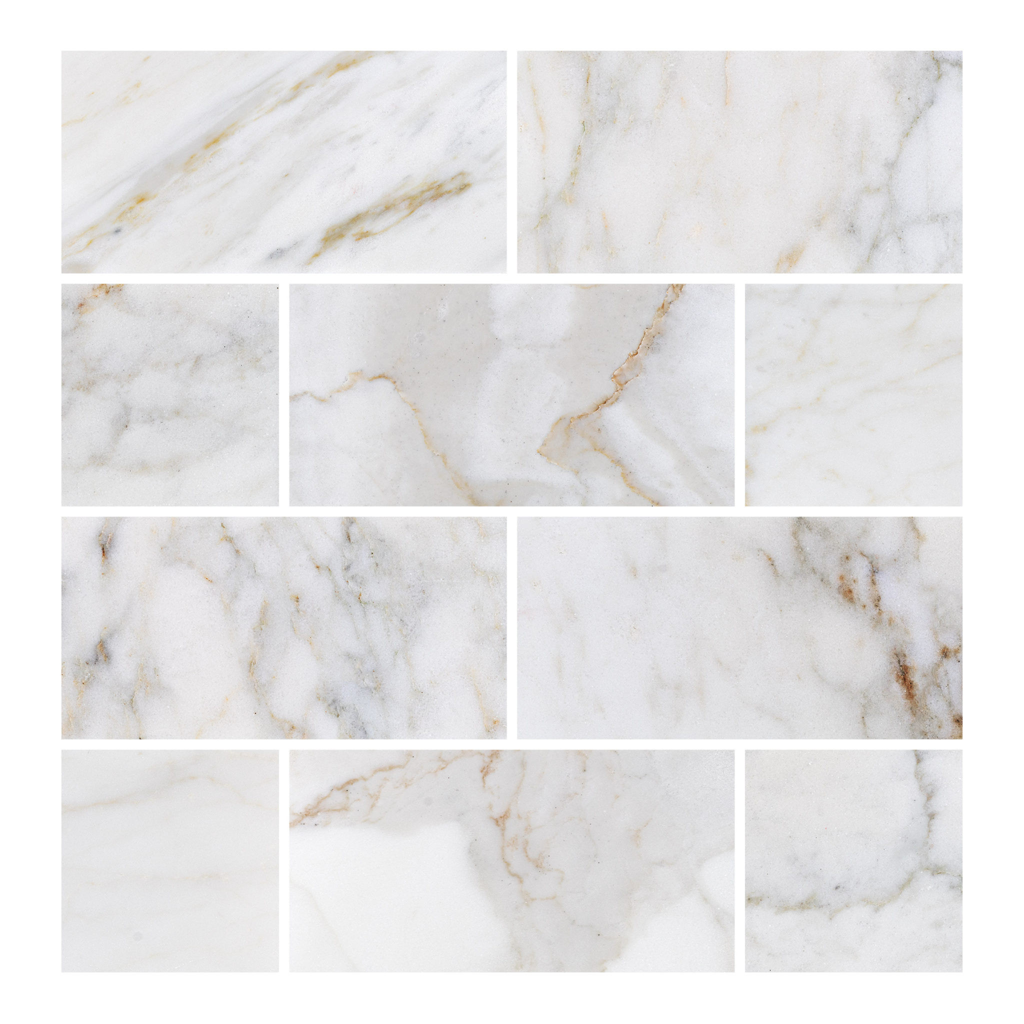 Italian Calacatta Gold Honed 3"x6"