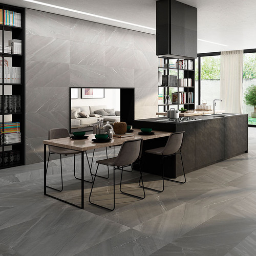 Burlington Dark Grey 12x24 Porcelain Tiles