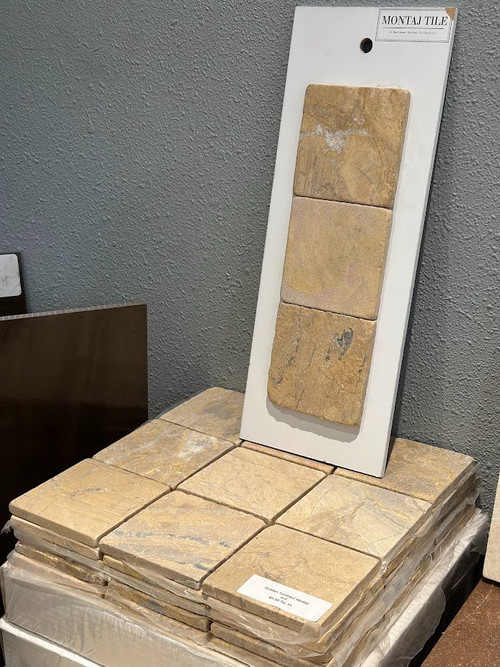 Golden Marble Tumbled 4x4 $9.99 Sq. Ft.