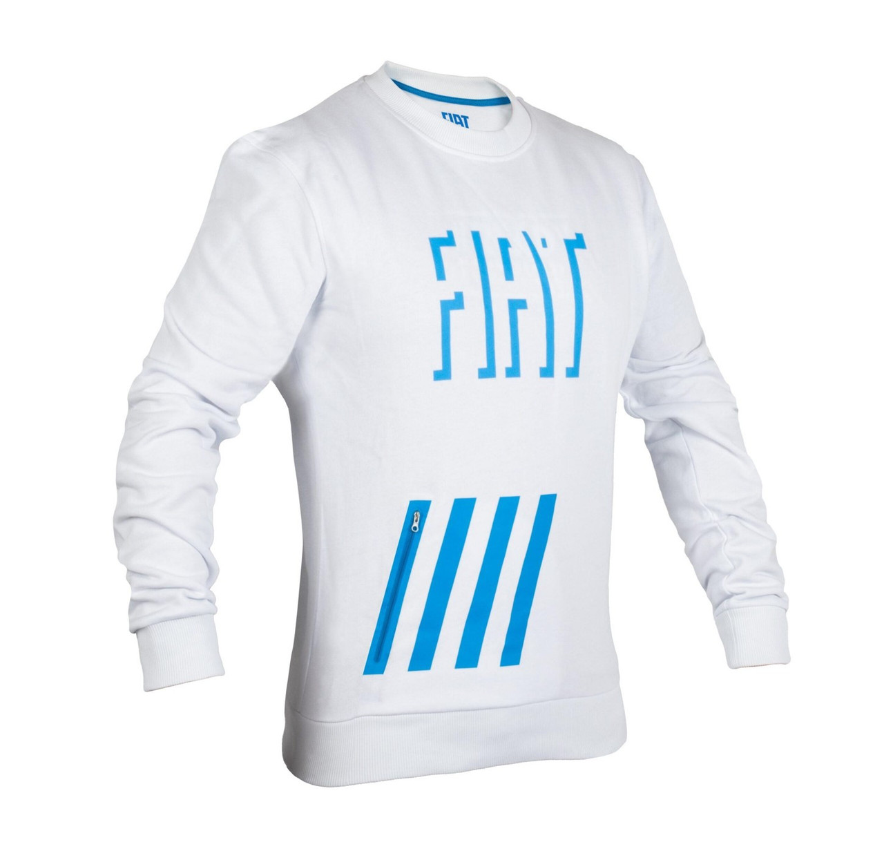 Fiat White Sweatshirt With 3D Logo