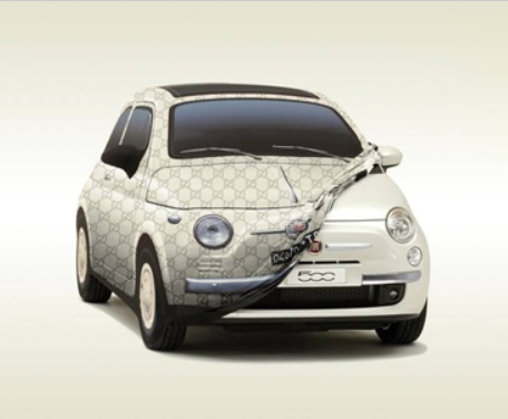 Genuine Fiat 500 - Gucci Indoor Car Cover Cloth