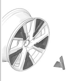 Genuine Peugeot 208 - 17" Alloy Wheel Insert Trim FXS Storm