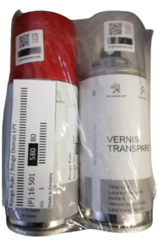Peugeot Paint Retouch Aerosol Babylon Red - 1650288980