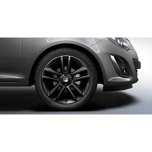 Vauxhall Corsa D 17" Twin Spoke Black Alloy Wheel