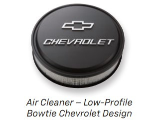 Small Block Engine Air Cleaner - Low-Profile Bowtie Chevrolet Design