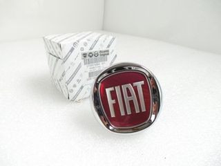 Fiat Badge Push Button With Lock For Bonnet Or Boot Door