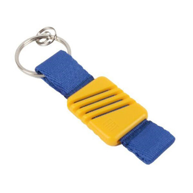 Fiat Square Yellow Keyring With Blue Strap