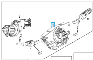 Vauxhall Corsa D Steering Column Electrics unit