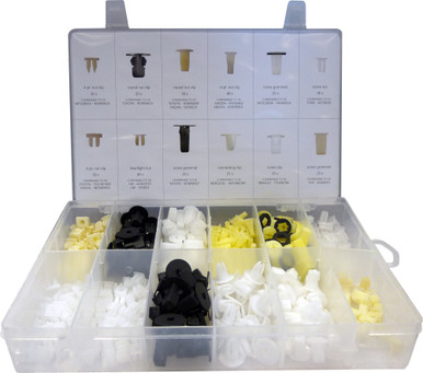 Auto Gem 350pc Plastic Locking Nut Assortment