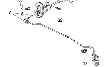 Peugeot/Citroen Clutch Control Pipe - 55561137