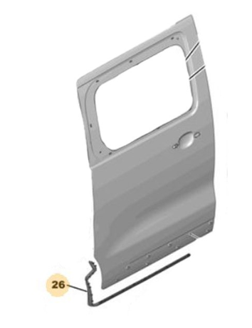 Peugeot Citroen DS REAR DOOR SEAL -9808421380 - F0009808421380