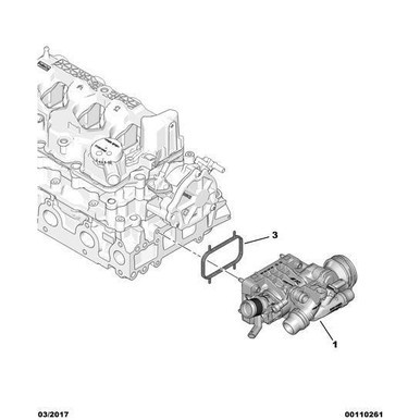 Citroen/DS/Peugeot Housing Seal 9813021980 - F0009813021980