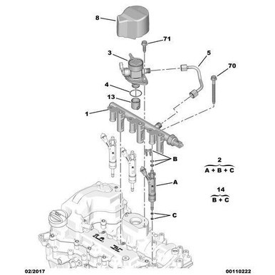Peugeot/Citroen Petrol Injector Kit - 1611718680 - 1611718680