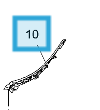 VAUXHALL MOKKA Extension Windscreen Trim - 42553653