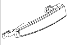 Vauxhall INSIGNIA Front Door Handle PRIMED - 92233089